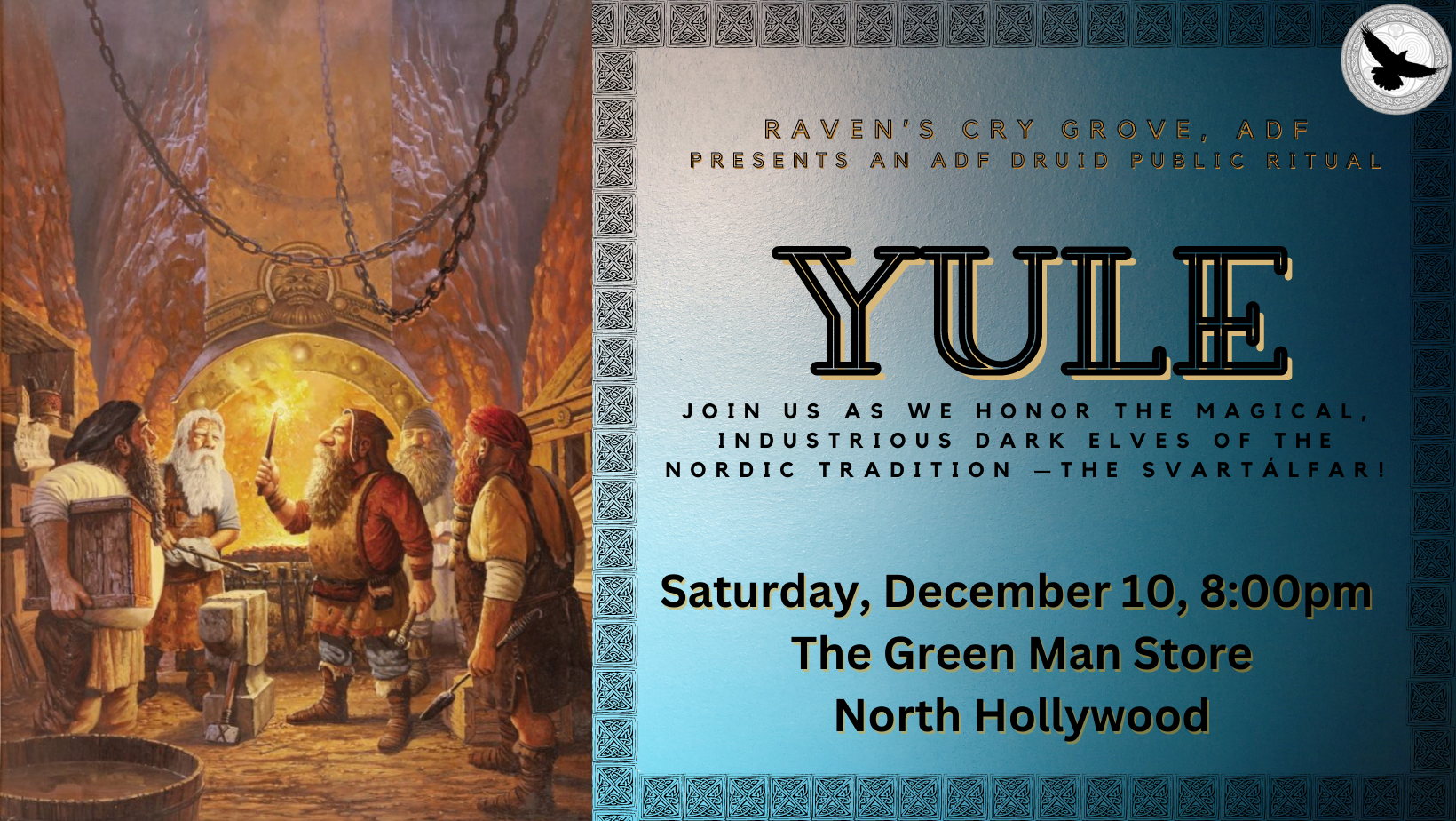 Yule Ritual with Raven's Cry ADF Druid's Grove - The Green Man Store