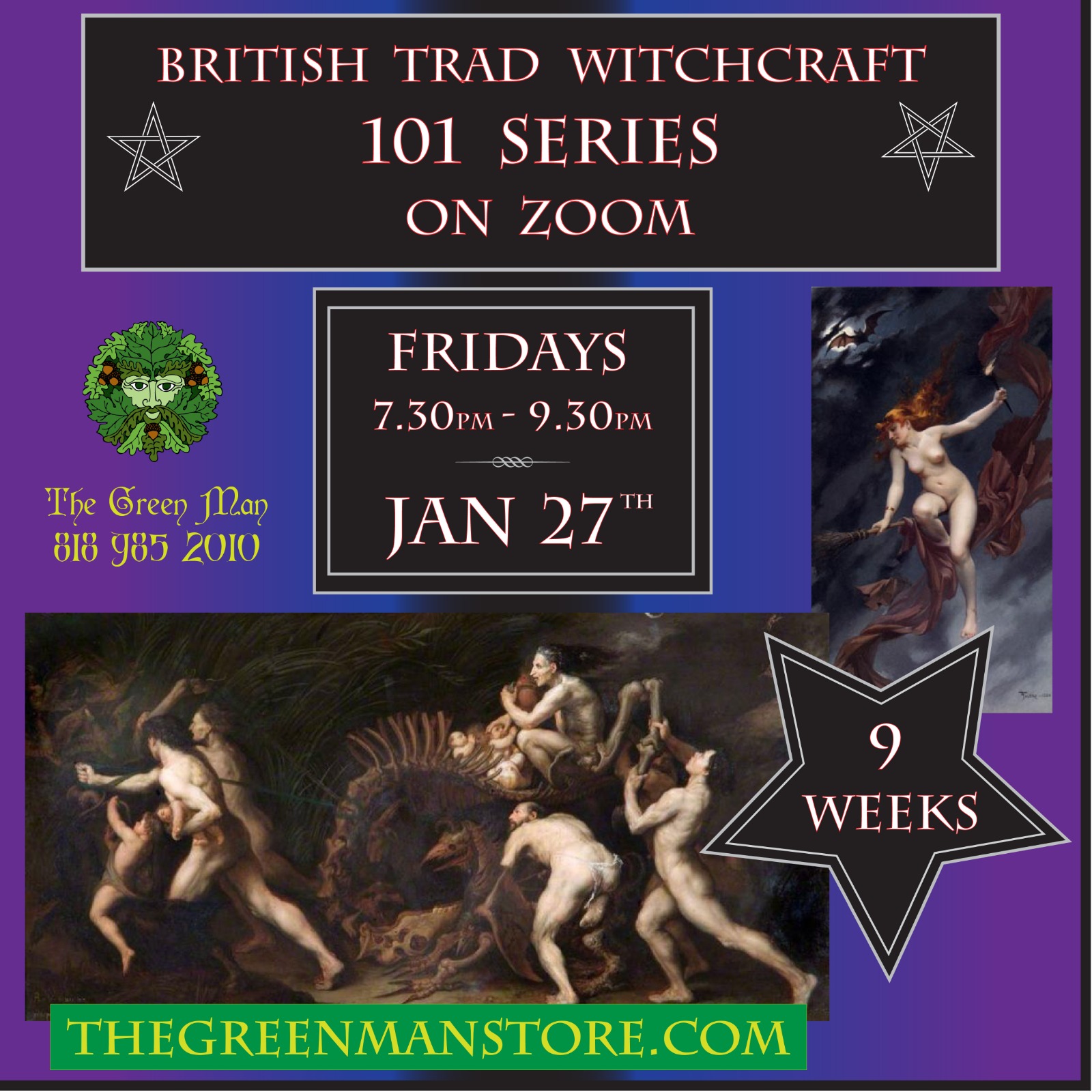 Trad Craft 101 with Griffin & Carrie - ON ZOOM - The Green Man Store