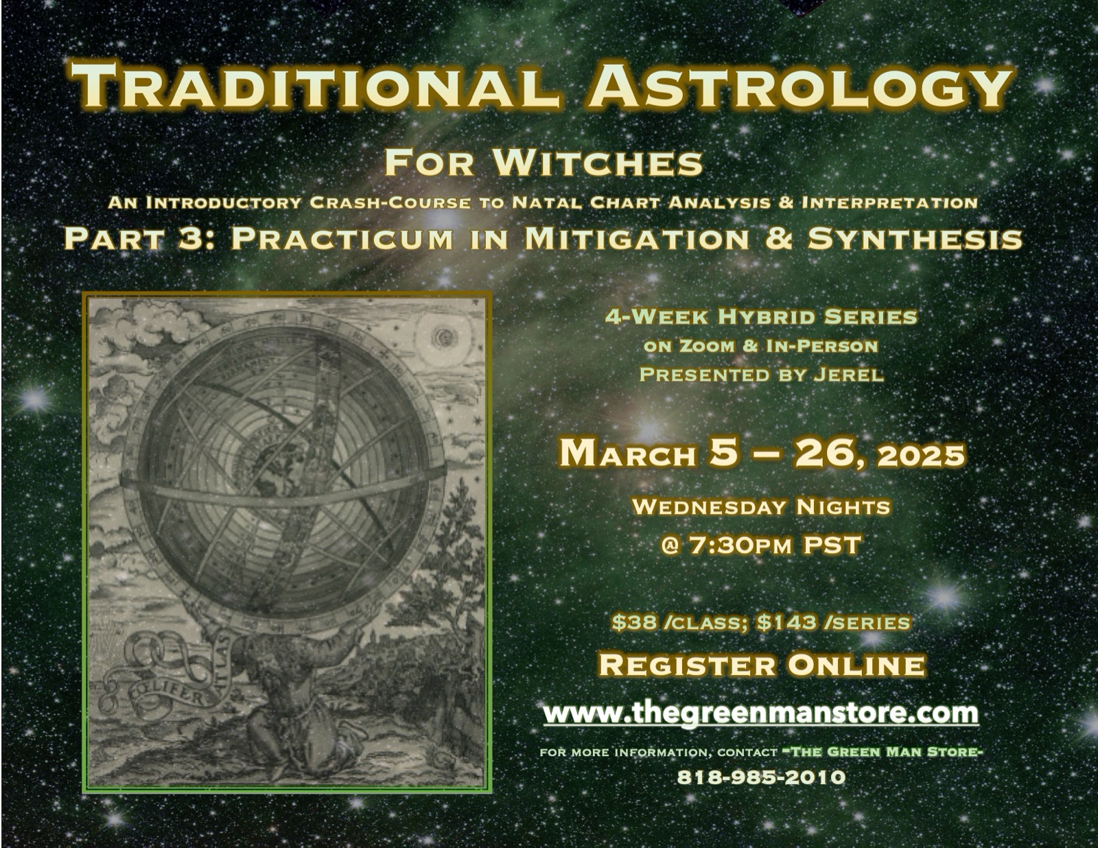 Traditional Astrology for Witches PART 3 hybrid class series with Jerel ...